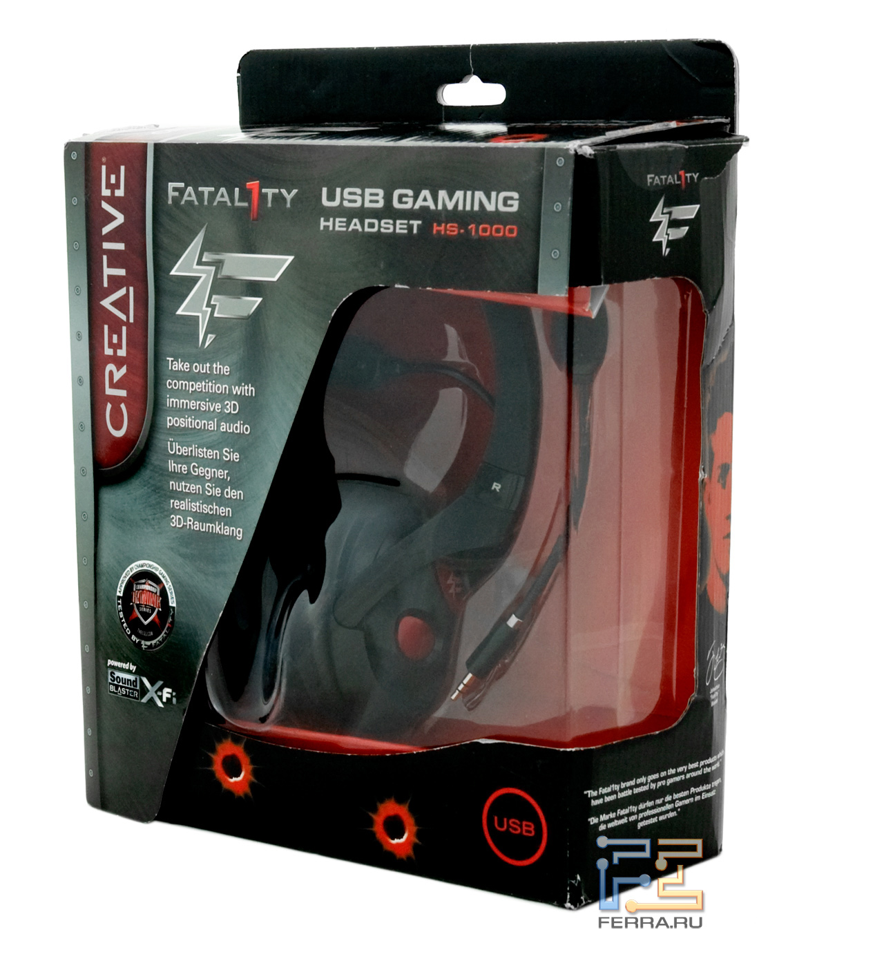 Обзор игровой гарнитуры Creative HS 1000 Fatal1ty USB Gaming Headset