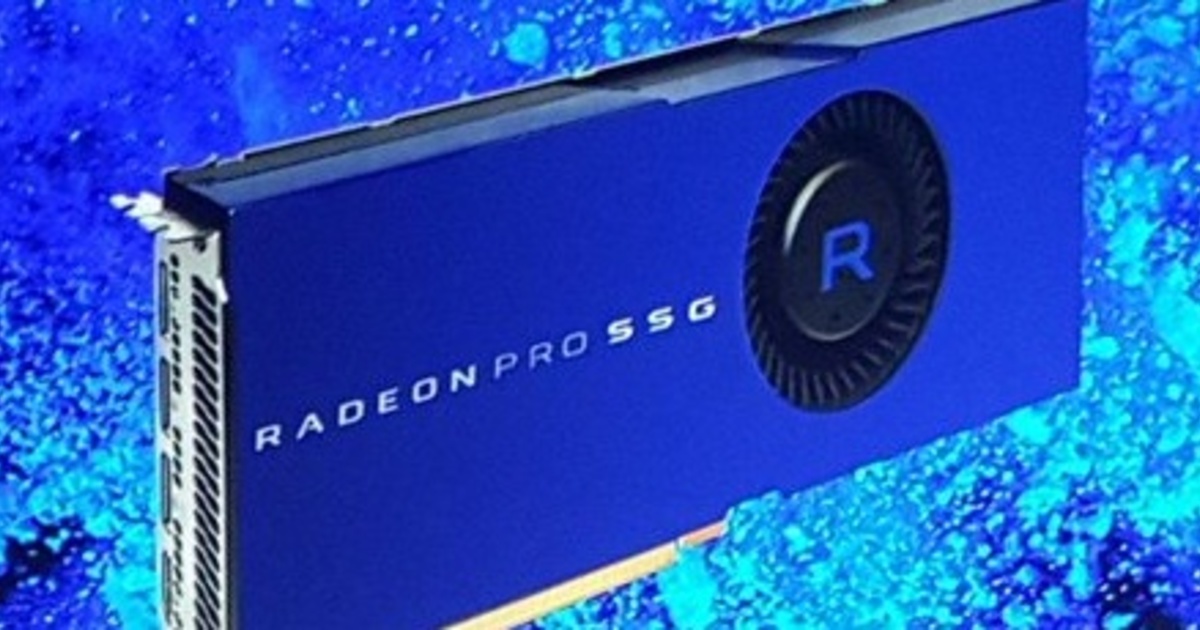 AMD представила видеокарту Radeon Pro SSG со слотами для SSD на борту ...