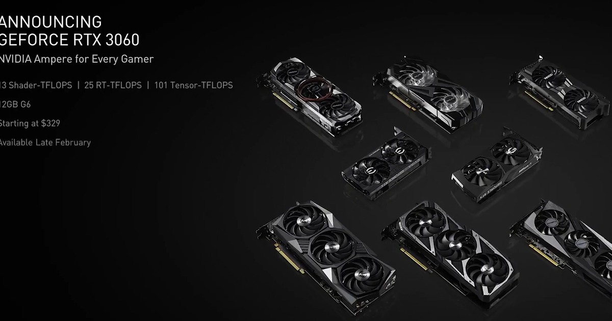 NVIDIA представила недорогую видеокарту RTX 3060 — Ferra.ru