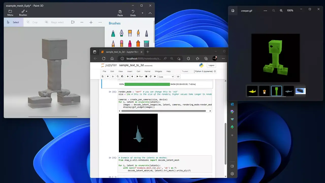 Открыть можно в Paint 3D: создатели ChatGPT представили ИИ, создающий 3D-объекты по текстовому ...
