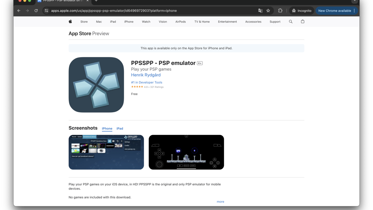 Игры PSP на iPhone: популярный эмулятор PPSSPP появился в App Store: Новости: Игры — Ferra.ru