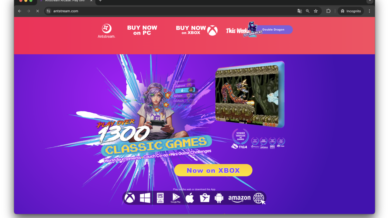 На iPhone и iPad скоро появится более 1300 ретро-игр. Спасибо Antstream ...