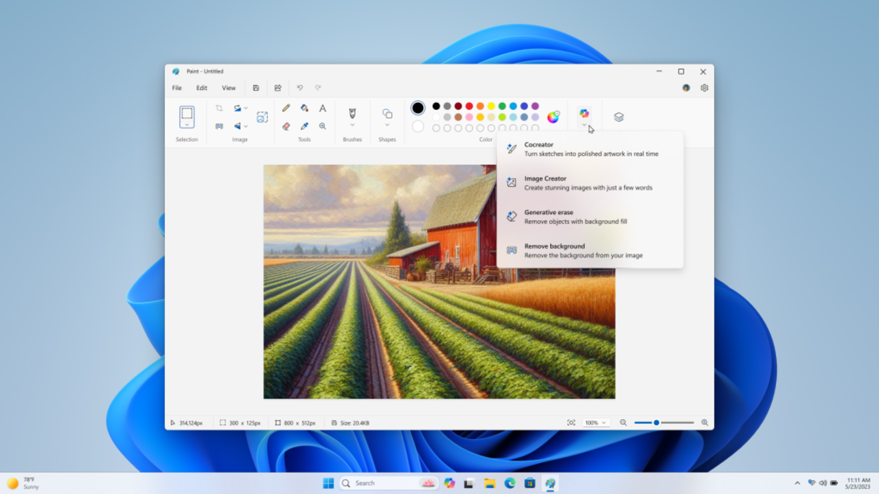 Paint в Windows получил кнопку вызова ИИ Microsoft Copilot: Новости: Приложения — Ferra.ru