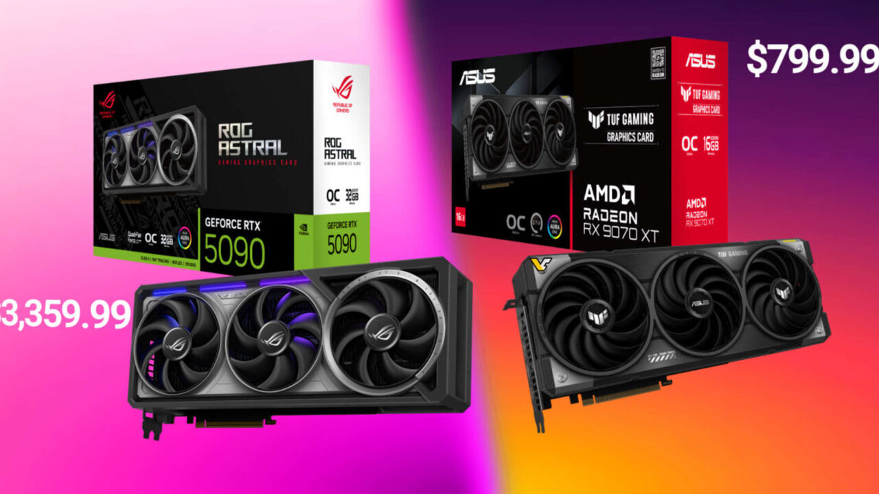 Asus без лишнего шума и анонсов подняла цены на видеокарты NVIDIA RTX 5090 и AMD RX 9070 XT ...