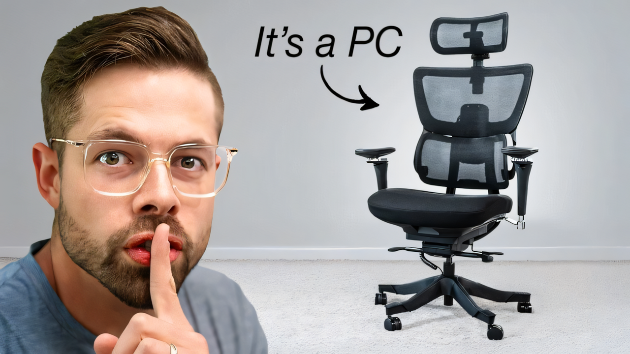 Блогер встроил игровой ПК в компьютерное кресло — внутри Ryzen 9800X3D и RTX 4060: Новости ...