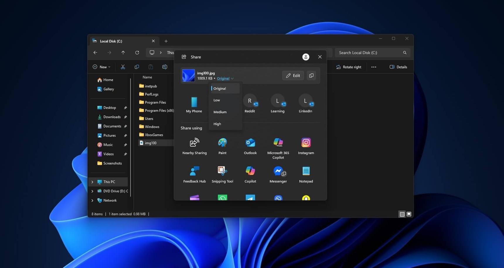 В Windows 11 появилась возможность уменьшать размер картинки без изменения разрешения: Новости ...